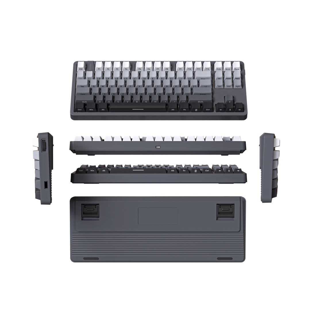 G87 Russian layout 75% Wired Mechanical Gaming Keyboard LED White Back ...