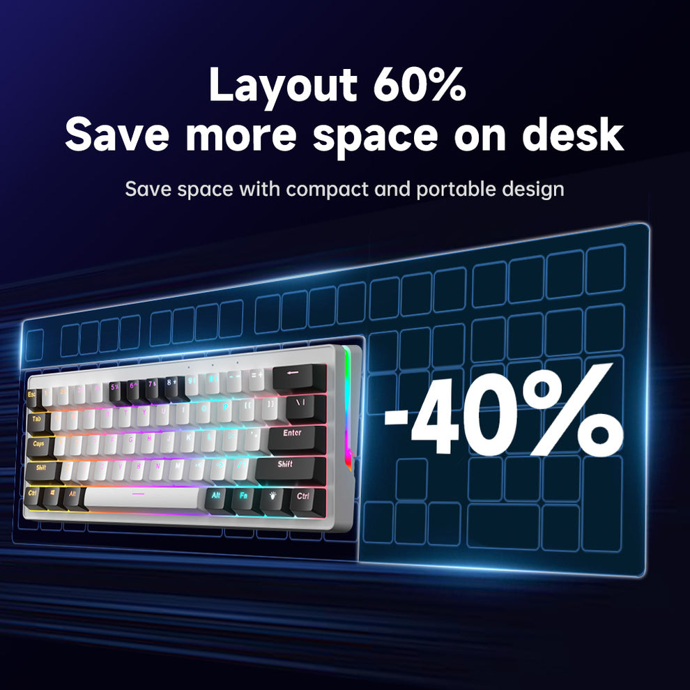 AG61 Gasket Side RGB streamer Mechanical Keyboard – ZIFRIEND Gaming