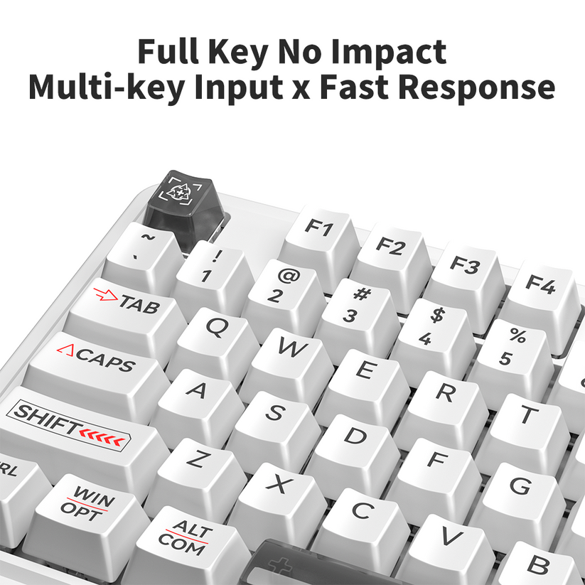 ZT82 75% Keyboard 82 Keys Hot Swappable DIY USB Wired Wireless BT Mini ...