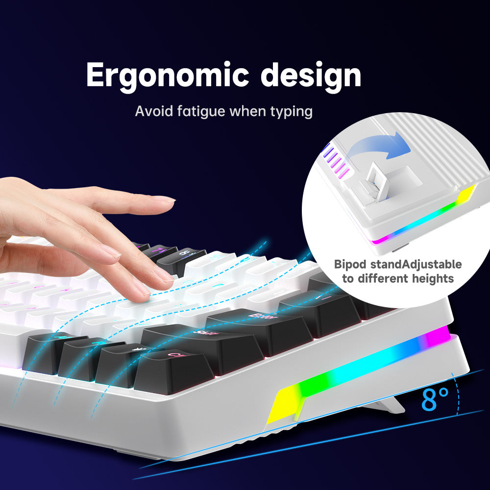 AG61 Gasket Side RGB streamer Mechanical Keyboard – ZIFRIEND Gaming
