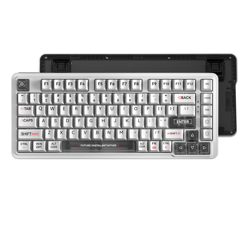 ZT82 75% Keyboard 82 Keys Hot Swappable DIY USB Wired Wireless BT Mini ...