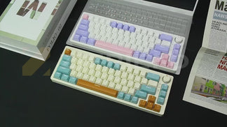 ZA68 65% Keyboard 68 Keys Hot Swappable Anti-ghosting 2.4G Wireless BT ...