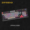 ZA981 85% Keyboard 98 Keys Hot Swappable Green Red Switch Custom Keyca ...